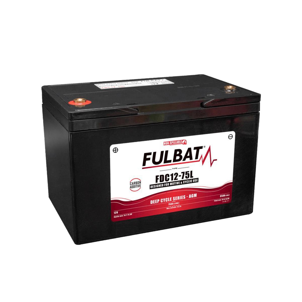 BATTERIE FULBAT FDC1275L 12V / 76AH - Batteries stationnaires ...