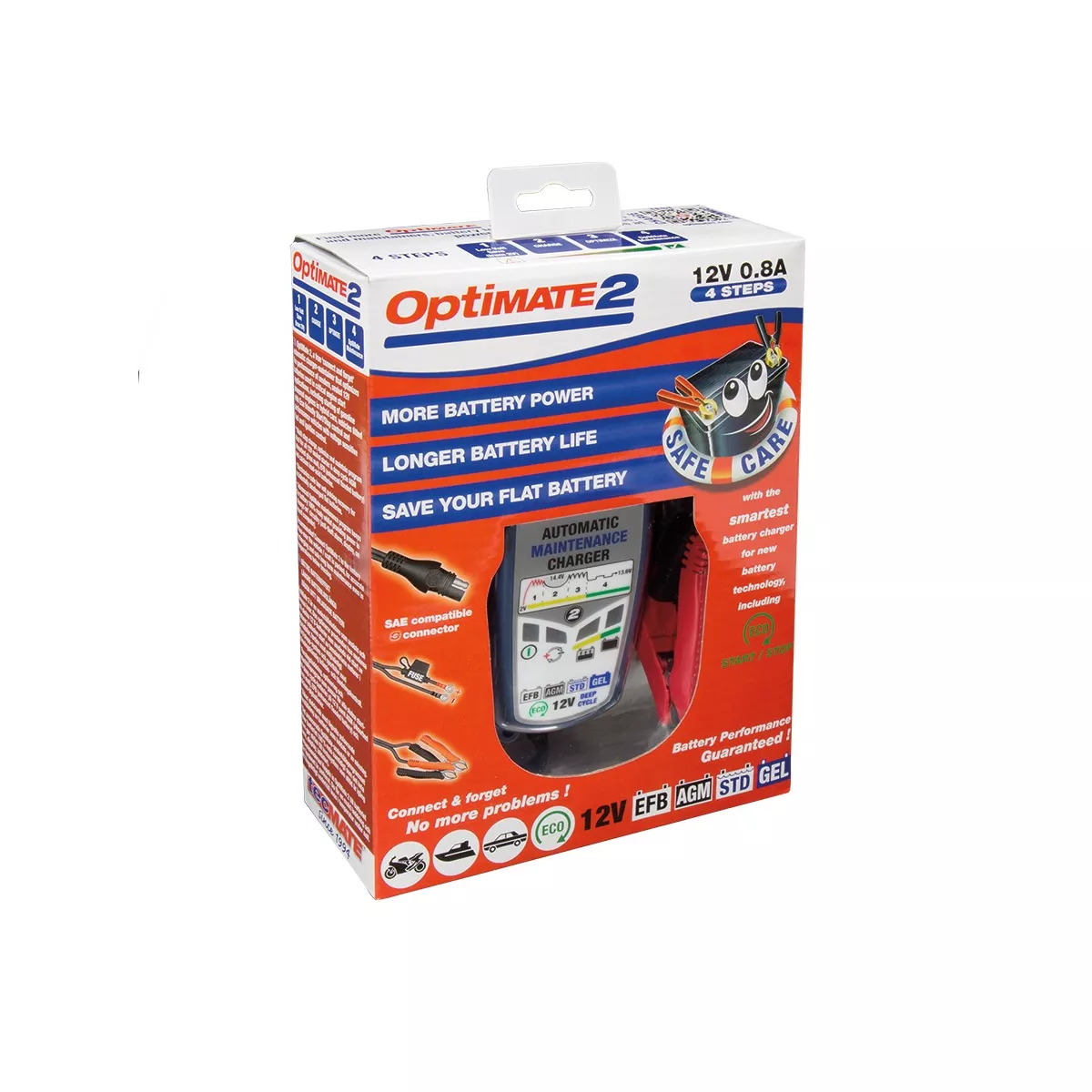 CHARGEUR OPTIMATE 2 TM420 - Chargeurs Motos, Scooters, Quads ...