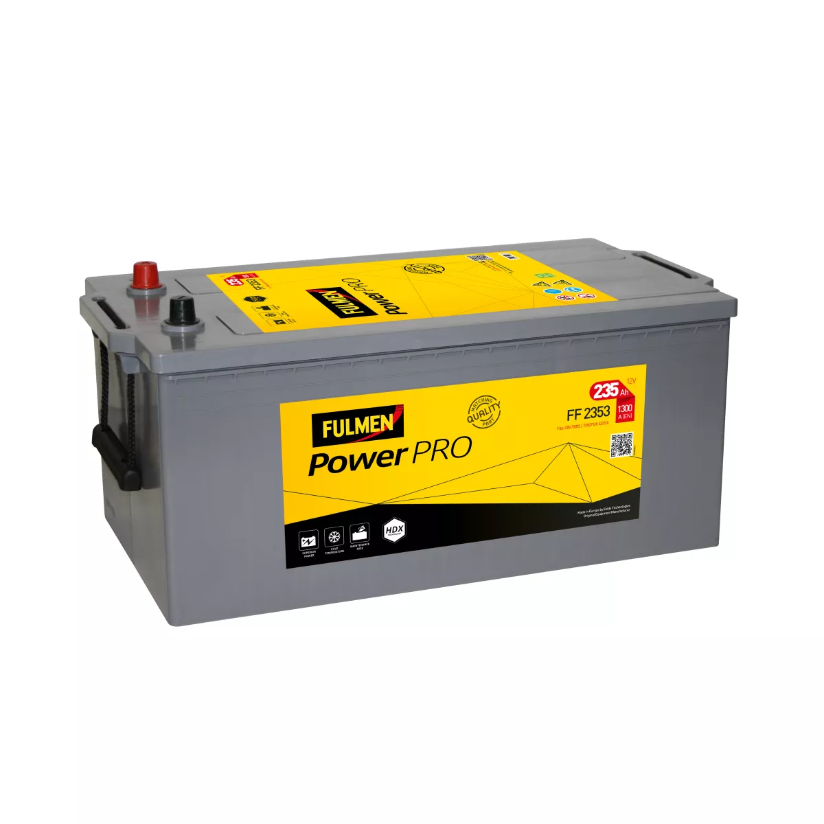 BATTERIE FULMEN POWER PRO FF2353 12V 235AH 1300A - Batteries Poids ...