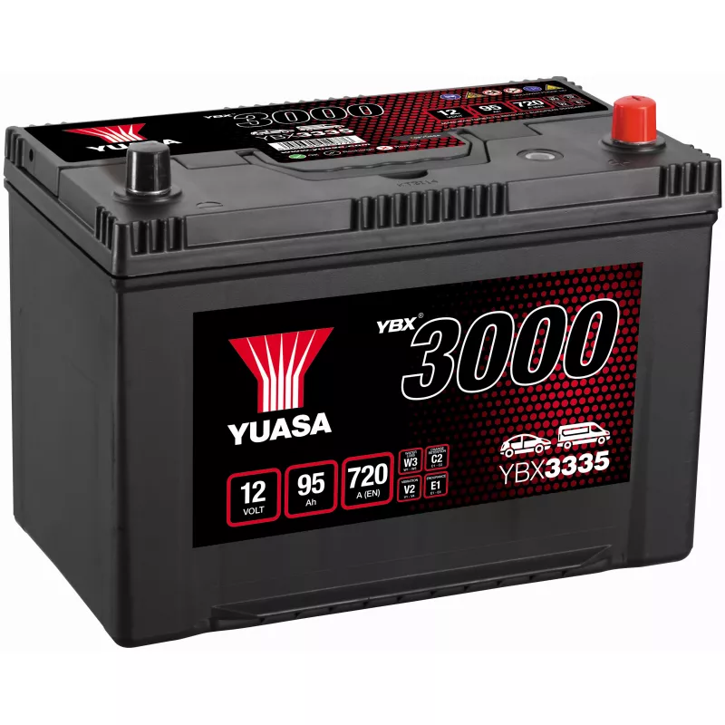 BATTERIE YUASA YBX3335 12V 95Ah 720A - Batteries Auto, Voitures, 4x4 ...