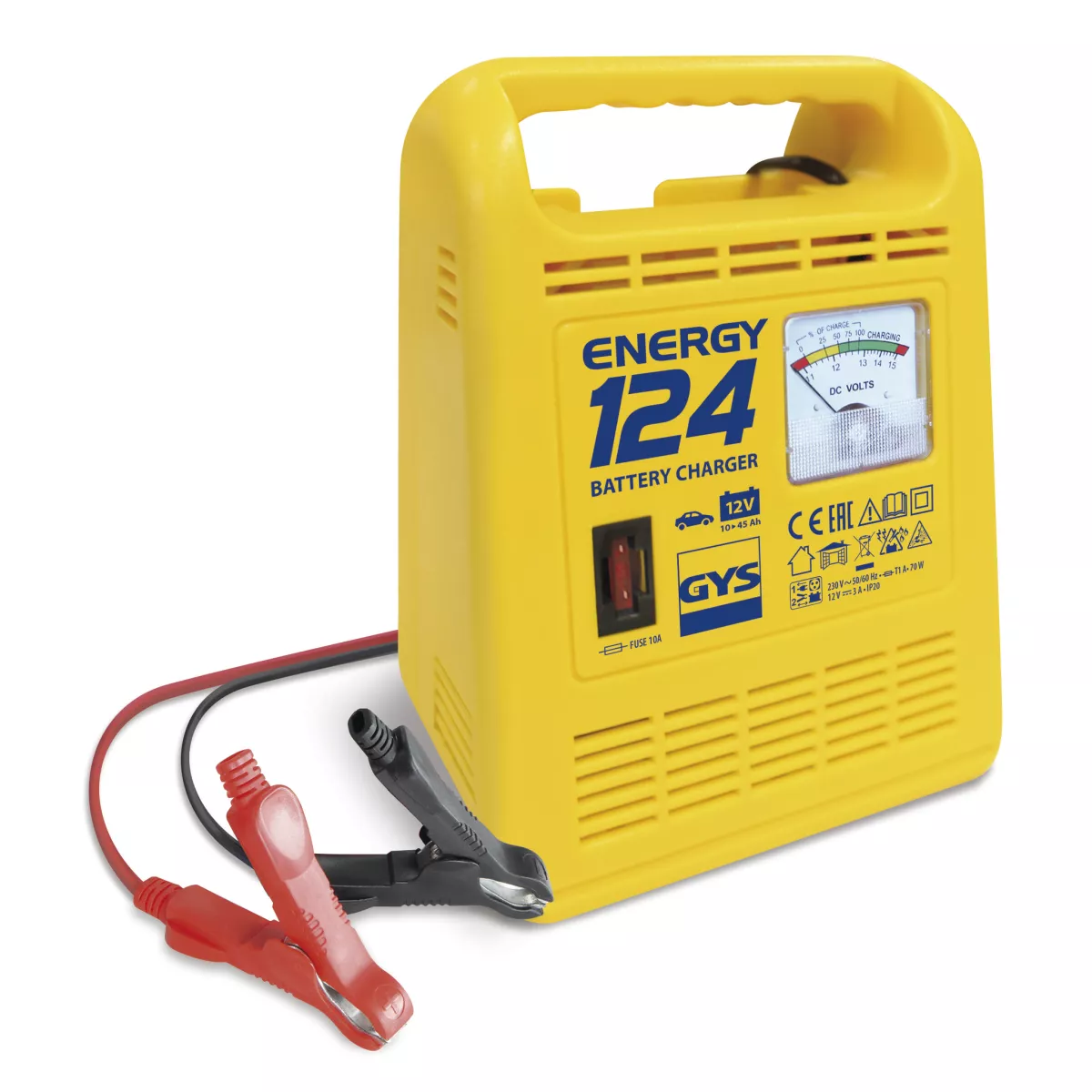 CHARGEUR DE BATTERIE AUTO GYS ENERGY 124 12 VOLTS 3 AMP - Chargeurs ...