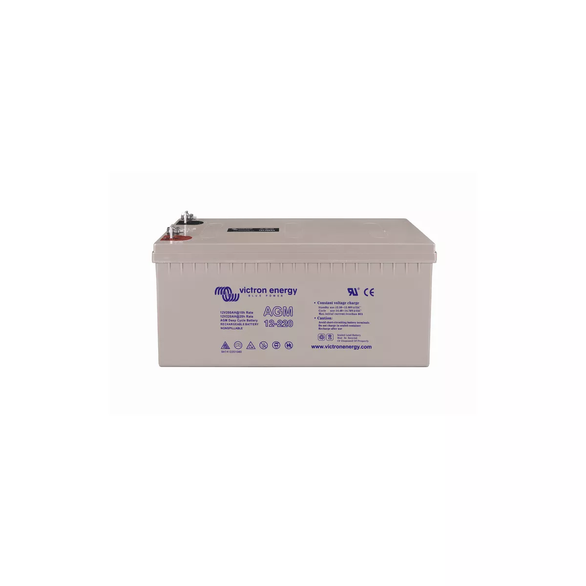 BATTERIE VICTRON ENERGY AGM DEEP CYCLE 12V 220Ah - Batteries énergies ...