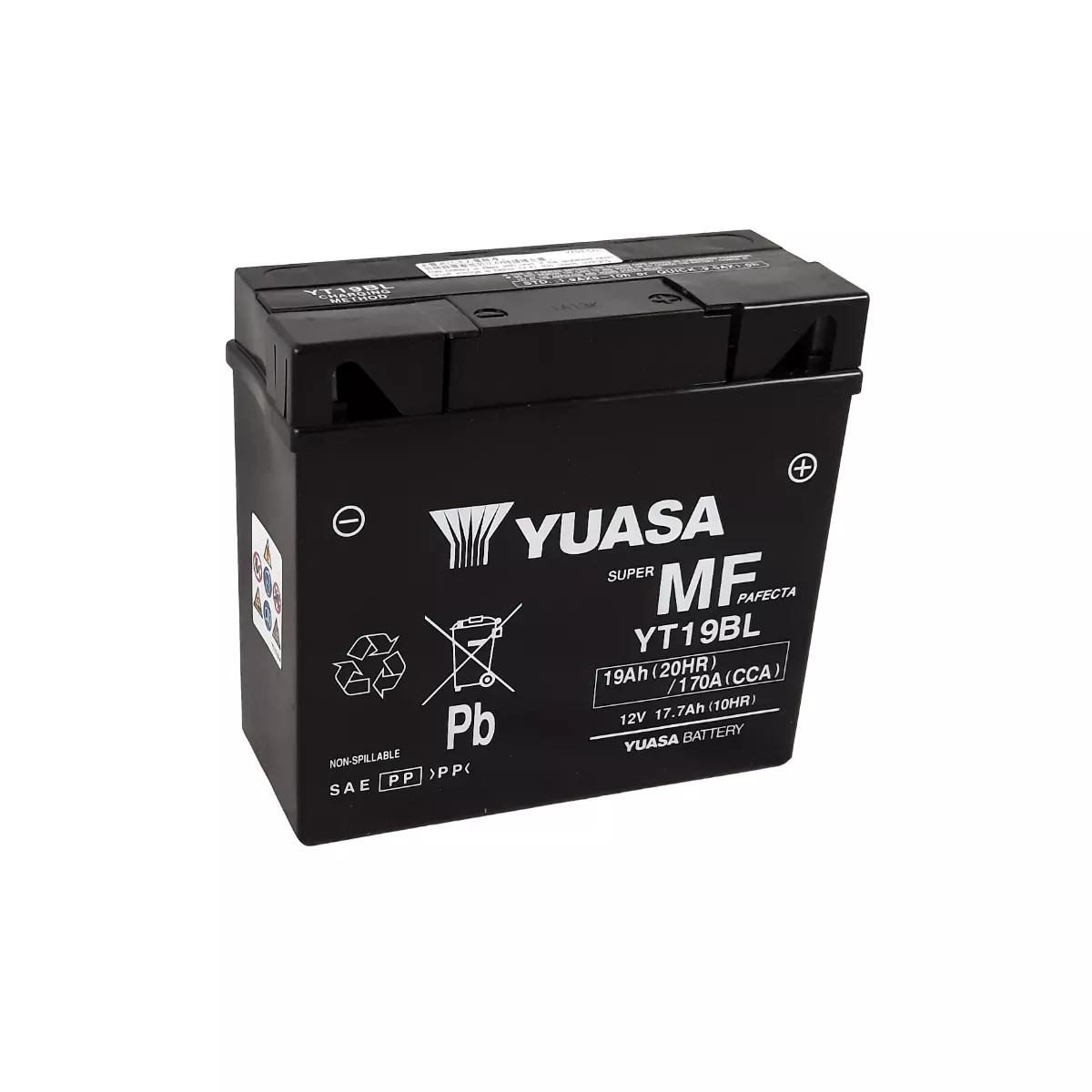 BATTERIE MOTO YUASA YT19BL 12V 19AH 170A - Batteries Motos, Scooters ...
