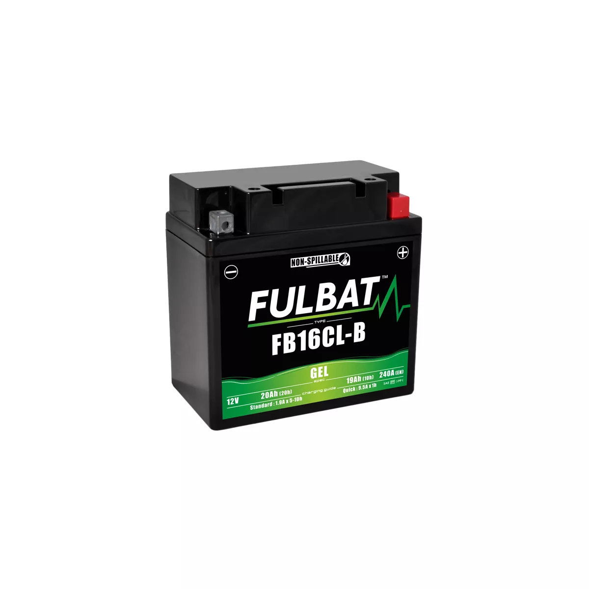 BATTERIE MOTO FULBAT GEL FB16CL-B 12V 19AH 240A - Batteries Motos ...