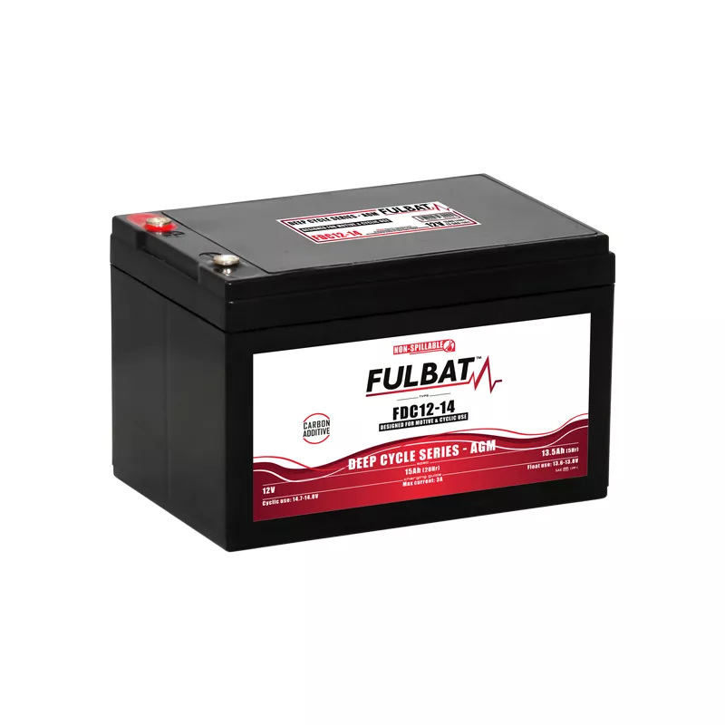 Batterie décharge lente camping-car 12V, ou bateau - Batterie gel décharge lente - BatterySet