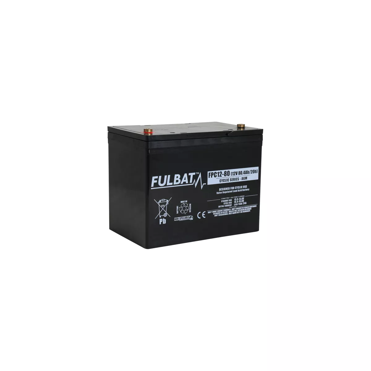 BATTERIE AGM FULBAT FPC12-80 12V 80.4AH - Batteries industrielles ...
