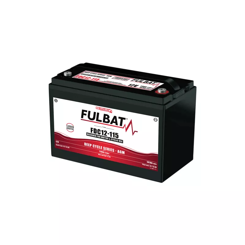 Batteries 12 volts 120 Ah : Batterie à décharge lente polyvalente ...