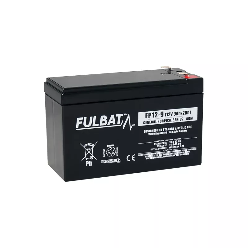 Batterie 12V 9A - Fulbat FP12-9 12v 9ah - Batteries industrielles ...