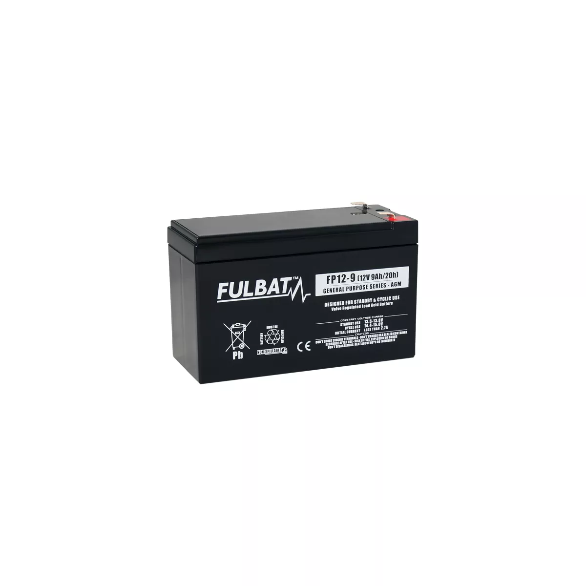 Batterie 12V 9A - Fulbat FP12-9 12v 9ah - Batteries industrielles ...