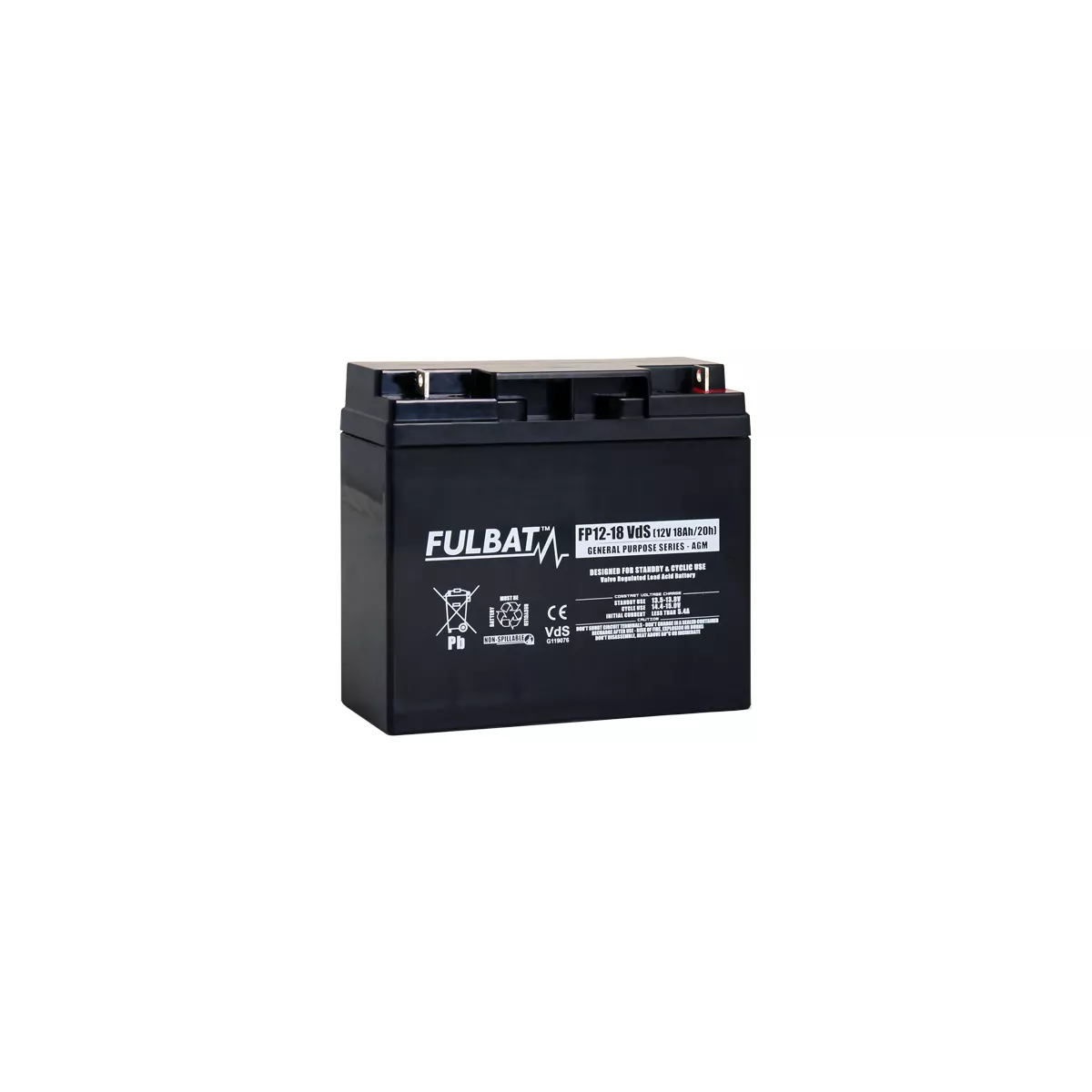 BATTERIE FULBAT FP12-18VdS 12V 18AH - Batteries industrielles - BatterySet