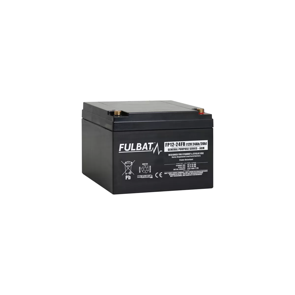 BATTERIE FULBAT FP12-24FR 12V 24AH - Batteries industrielles - BATTERYSET
