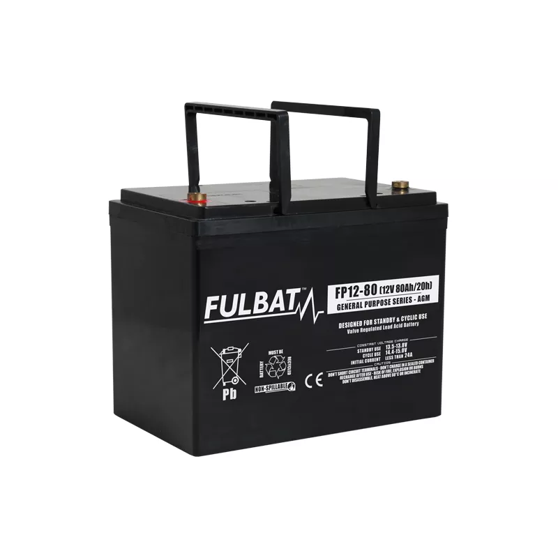 BATTERIE FULBAT FP12-80 - Batteries industrielles - BatterySet