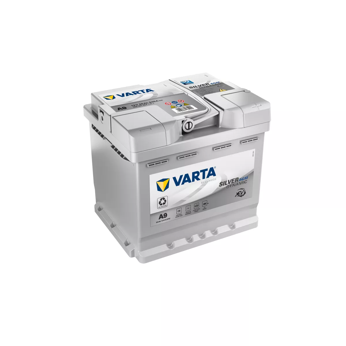 BATTERIE AUTO VARTA A9 SILVER DYNAMIC AGM XEV 12V 50AH 540A - Batteries ...