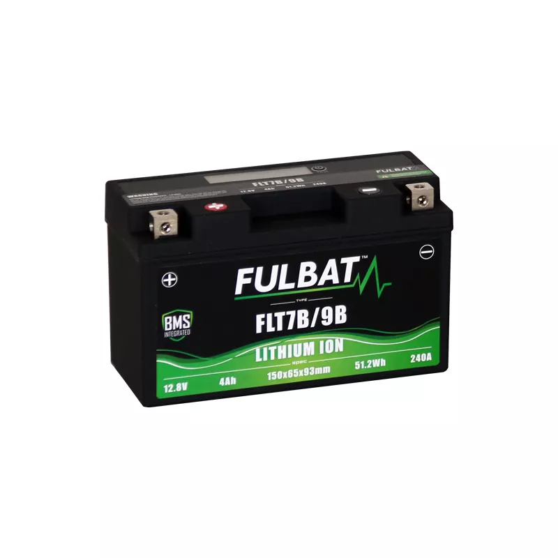 BATTERIE MOTO FULBAT LITHIUM LIFEPO4 FLT7B/9B 12,8V 4AH 240A ...