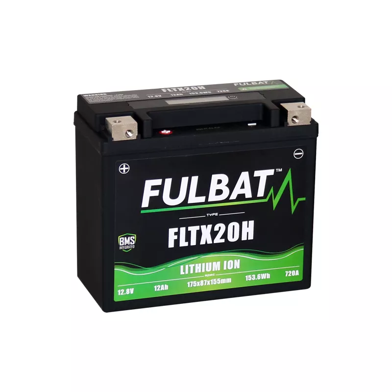 BATTERIE MOTO FULBAT LITHIUM LIFEPO4 FLTX20H 12,8V 153,6WH 720A ...