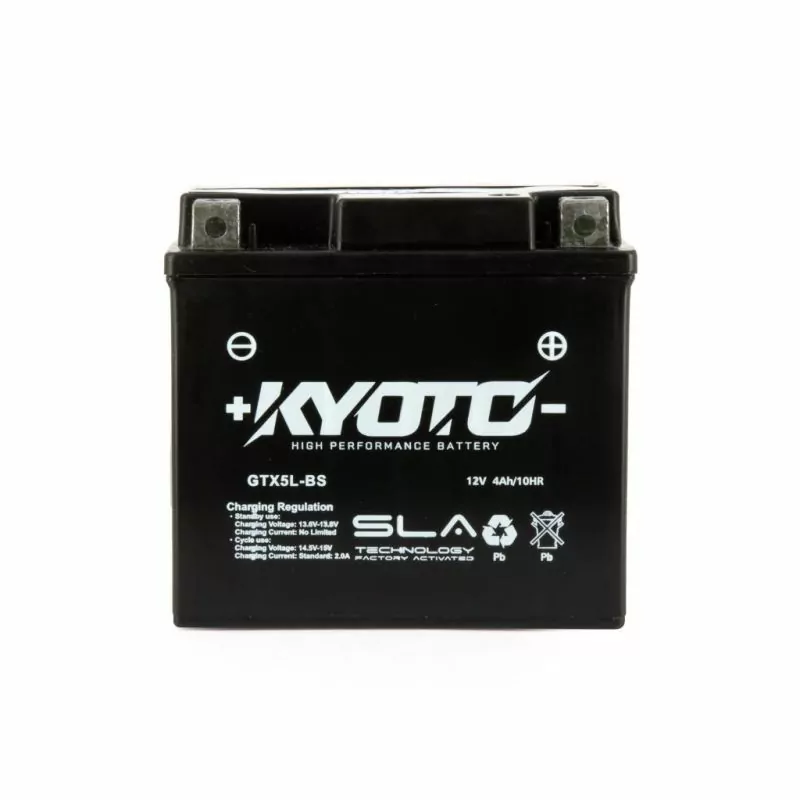 BATTERIE MOTO KYOTO SLA YTX5L-BS 12V 4AH 70A - Batteries Motos ...