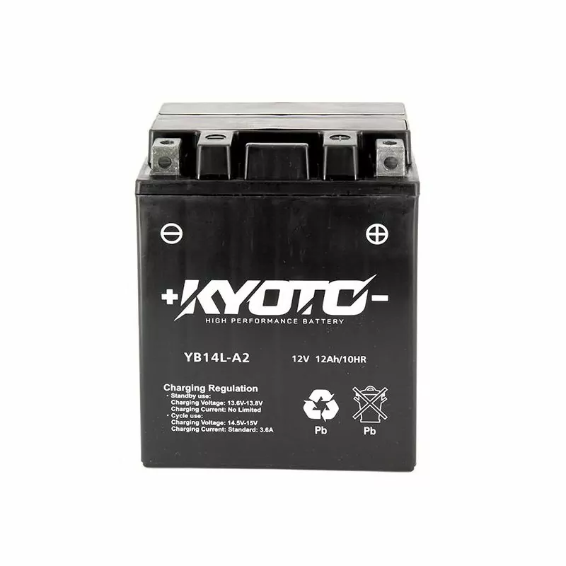 BATTERIE MOTO KYOTO YB14L-A2 12V 12AH 210A - Batteries Motos, Scooters ...