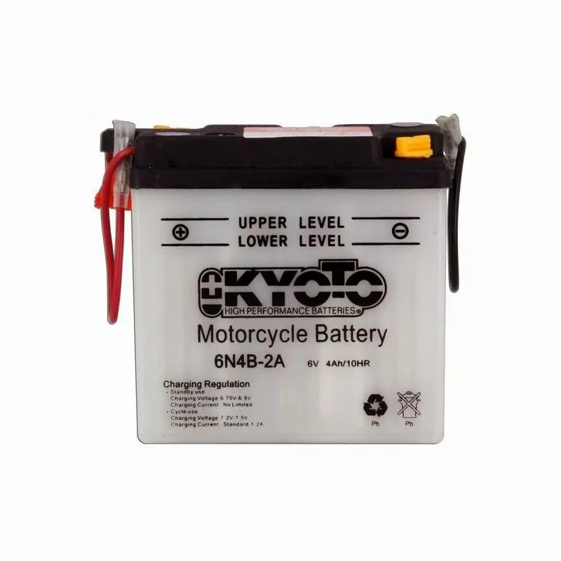BATTERIE MOTO KYOTO 6N4B-2A 6V 4AH - Batteries Motos, Scooters, Quads ...