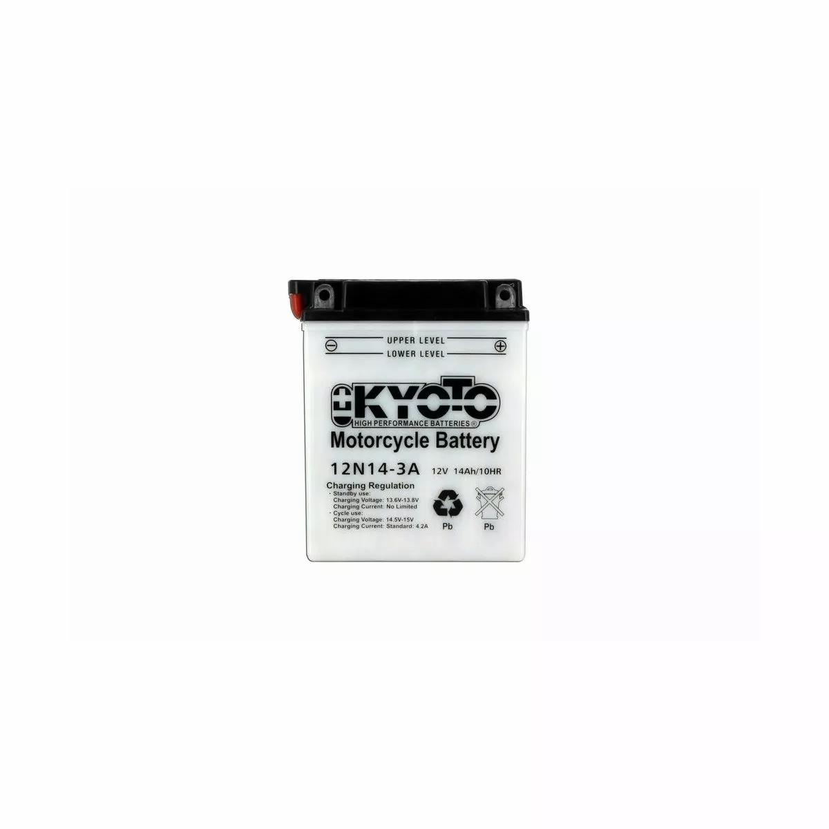 BATTERIE MOTO KYOTO 12N14-3A 12V 14AH 128A - Batteries Motos, Scooters ...