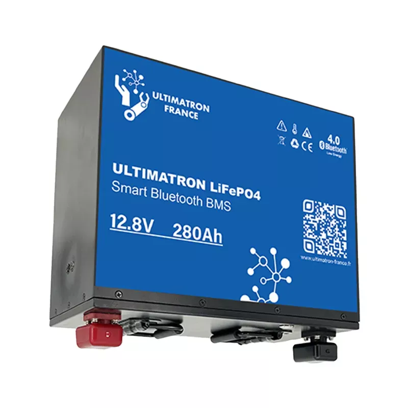 BATTERIE ULTIMATRON LIFEPO4 ULM-12-280 12,8V 280AH BLUETOOTH SMART BMS ...