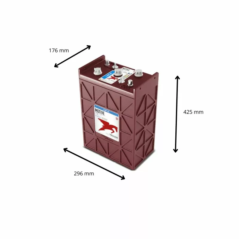 BATTERIE TROJAN DEEP CYCLE L16P-AC 6V - Batteries de traction ...
