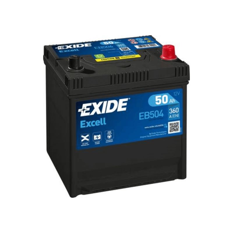 BATTERIE EXIDE EXCELL EB504 12V 50AH 360A - Batteries Auto, Voitures ...