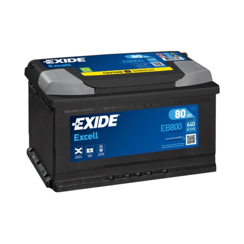 BATTERIE EXIDE EXCELL EB800 12V 80AH 640A - Batteries Auto, Voitures ...
